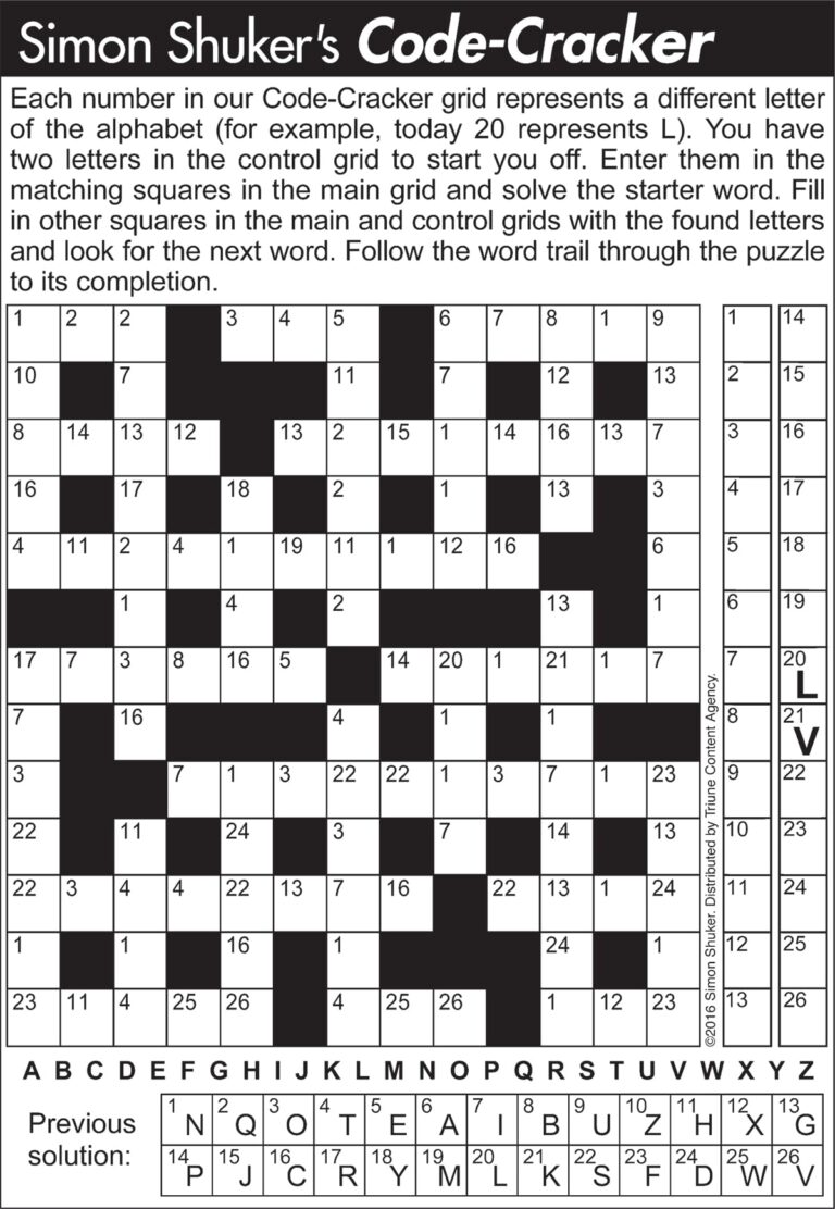 Code Breaker Printable Puzzles - Printable JD