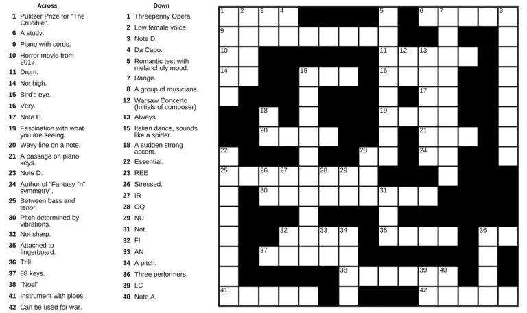Free Printable Crossword Puzzles For Adults - Printable JD