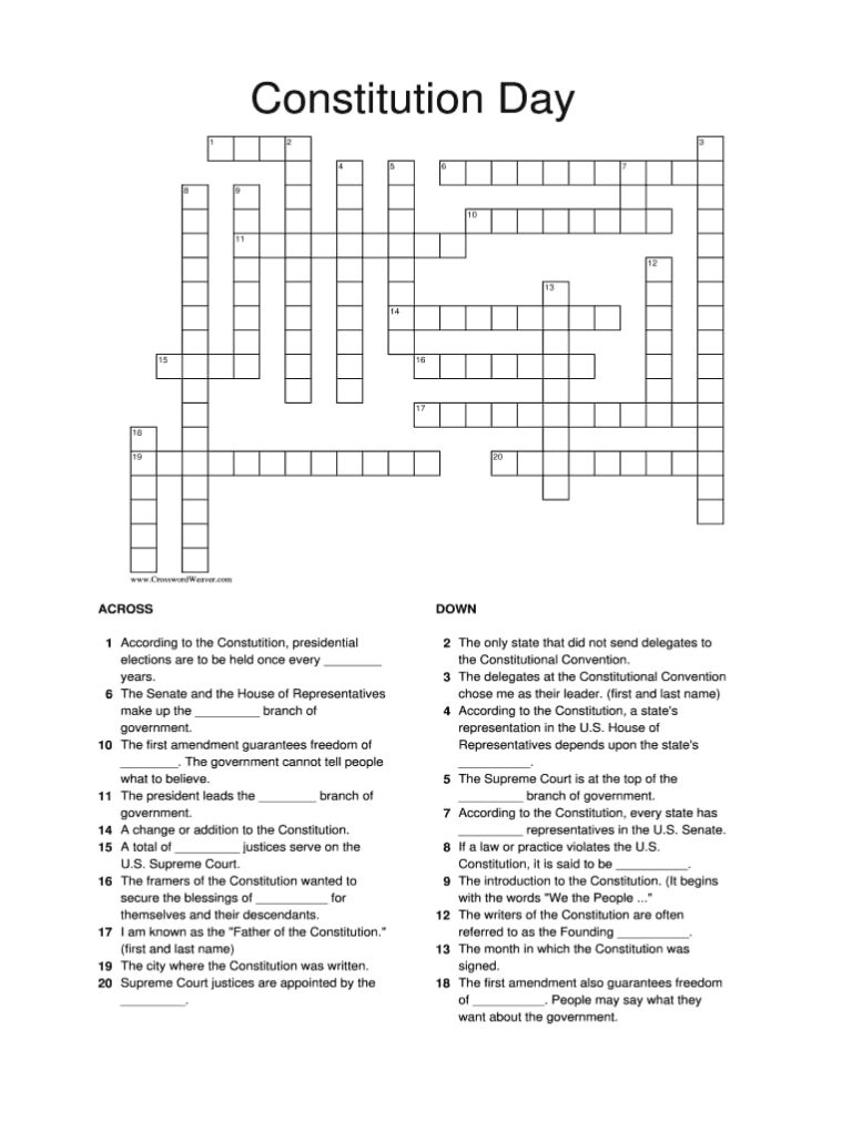 Free Large Printable Crossword Puzzles - Printable JD