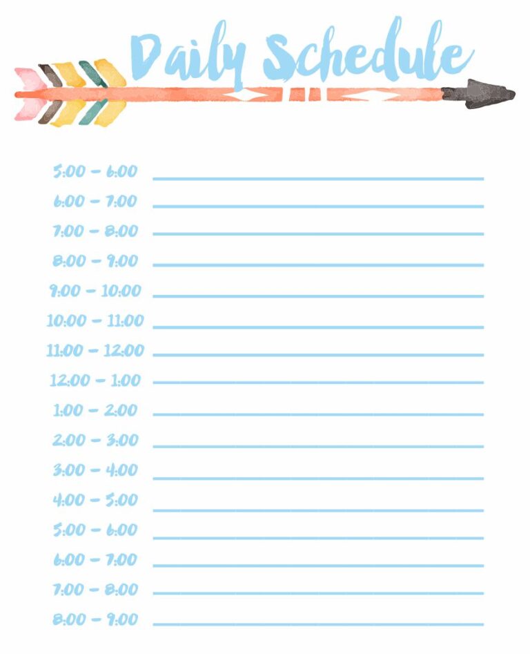Printable Visual Schedule - Printable JD