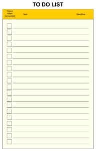 Printable Editable Blank Checklists - Printable JD