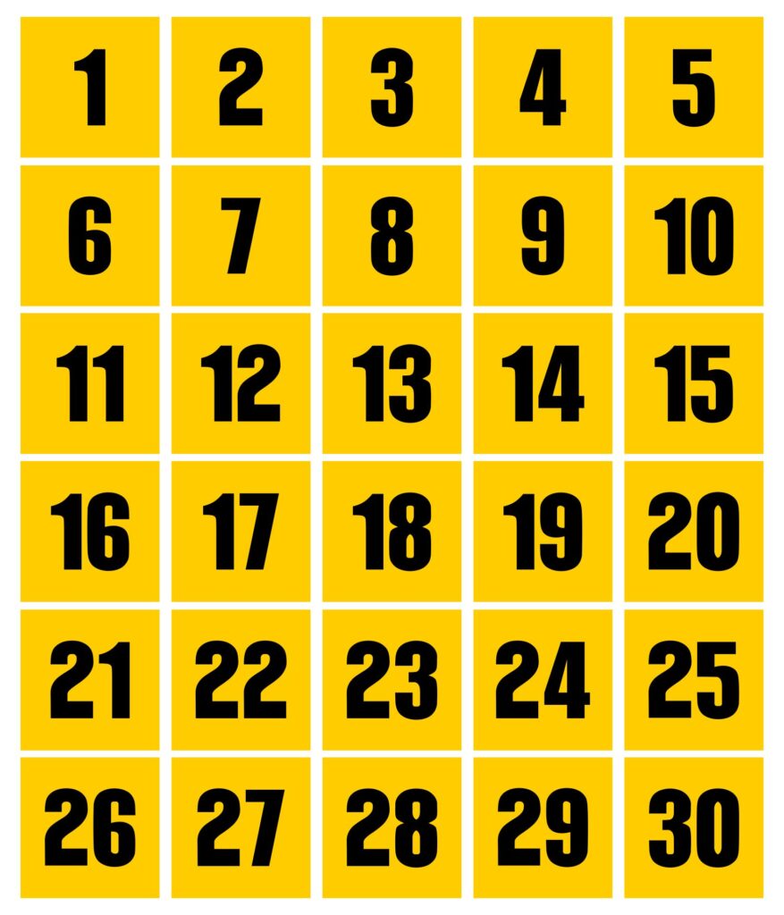 Printable Number Fill It Ins - Printable JD