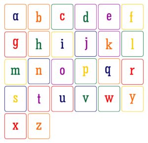 Printable Lower Case Alphabet Flash Cards - Printable JD