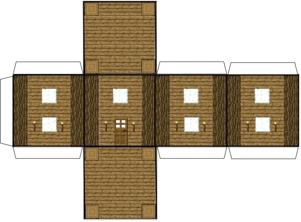 Printable Minecraft Villager Houses - Printable JD