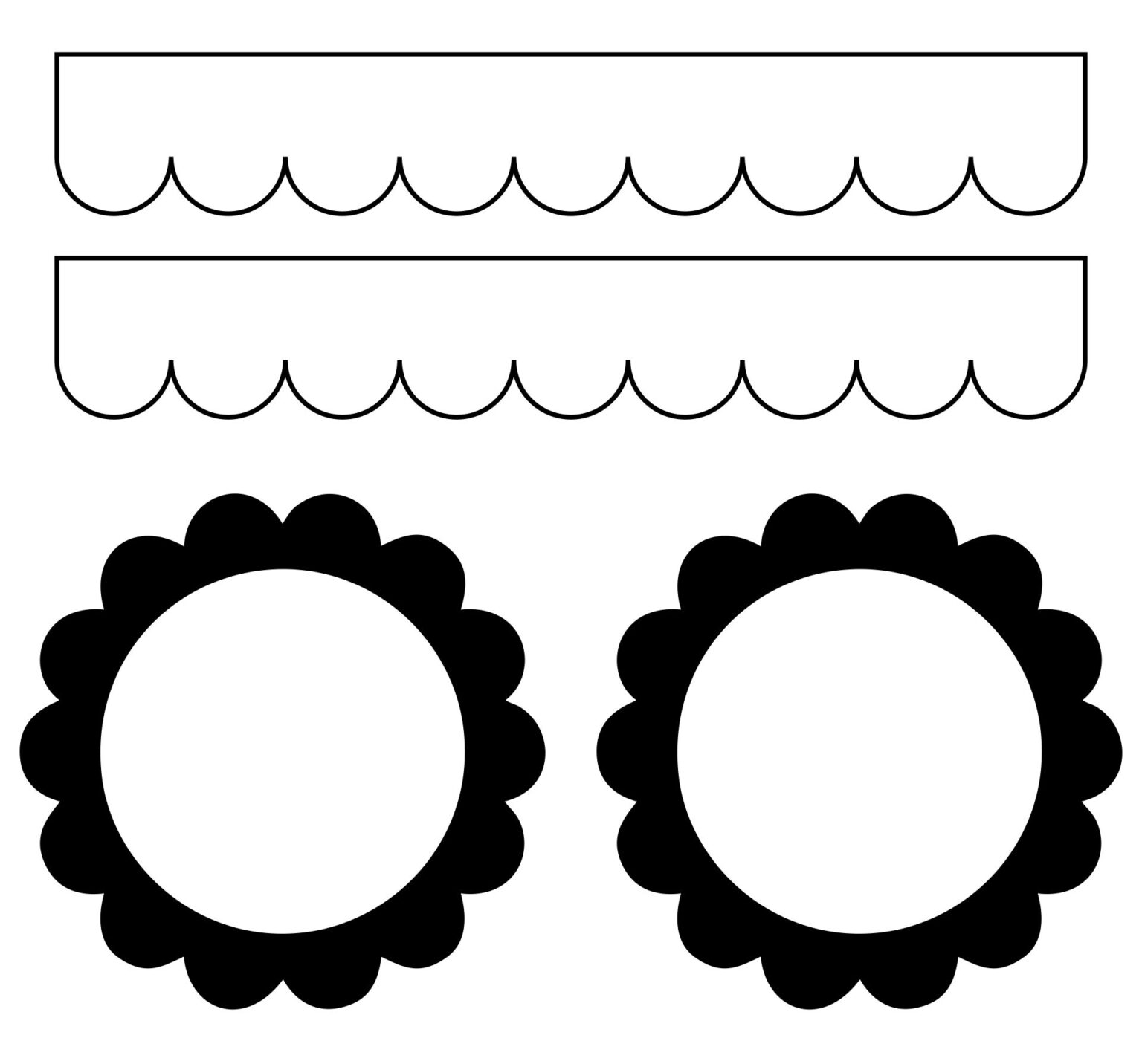 Printable Scallop Template - Printable JD