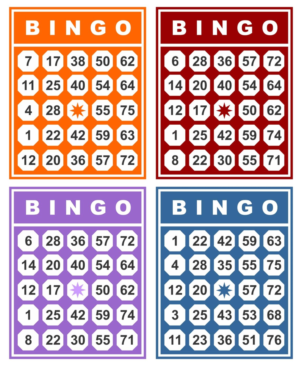 100 Free Printable Bingo Cards - Printable JD