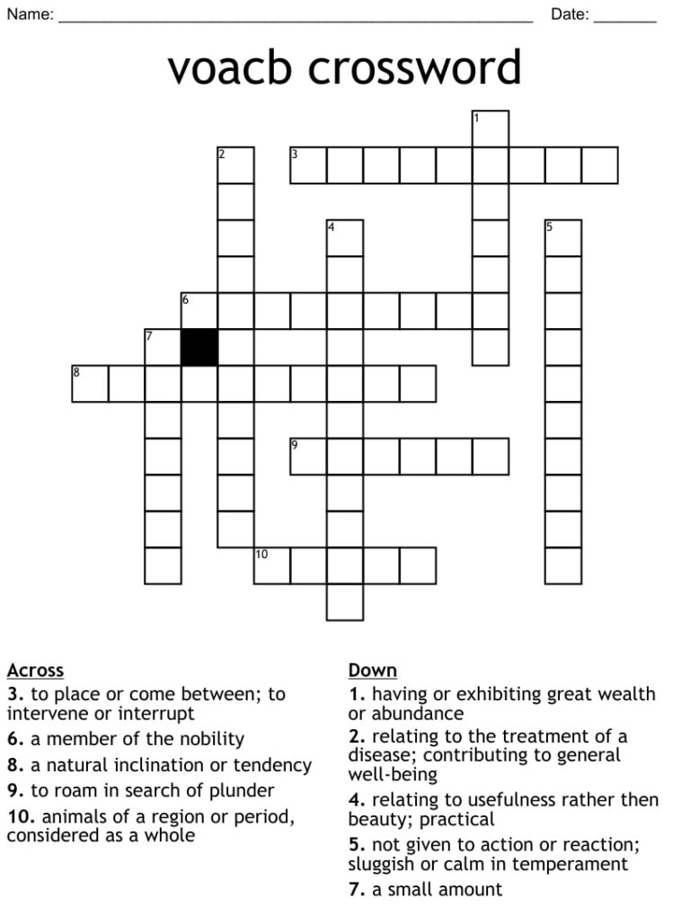 Free Printable Criss Cross Puzzles - Printable JD