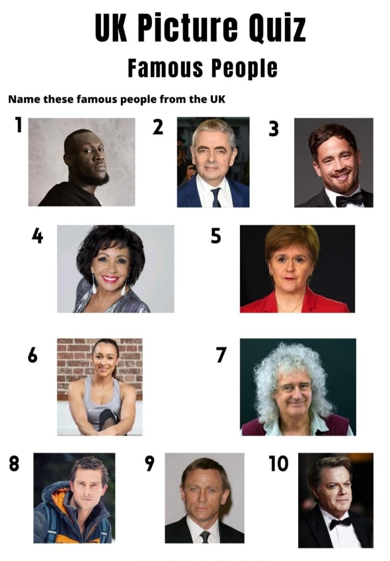 Free Printable Picture Quiz Sheets - Printable JD