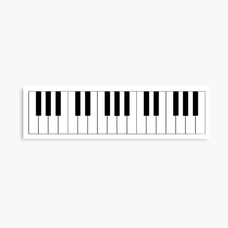Piano Keyboard Stickers Printable - Printable JD