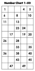 Printable Number Fill It Ins - Printable JD