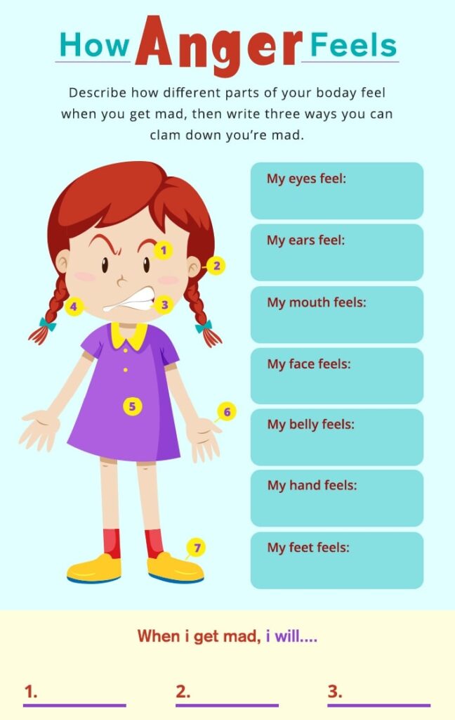 Anger Activities For Kids Printable - Printable JD