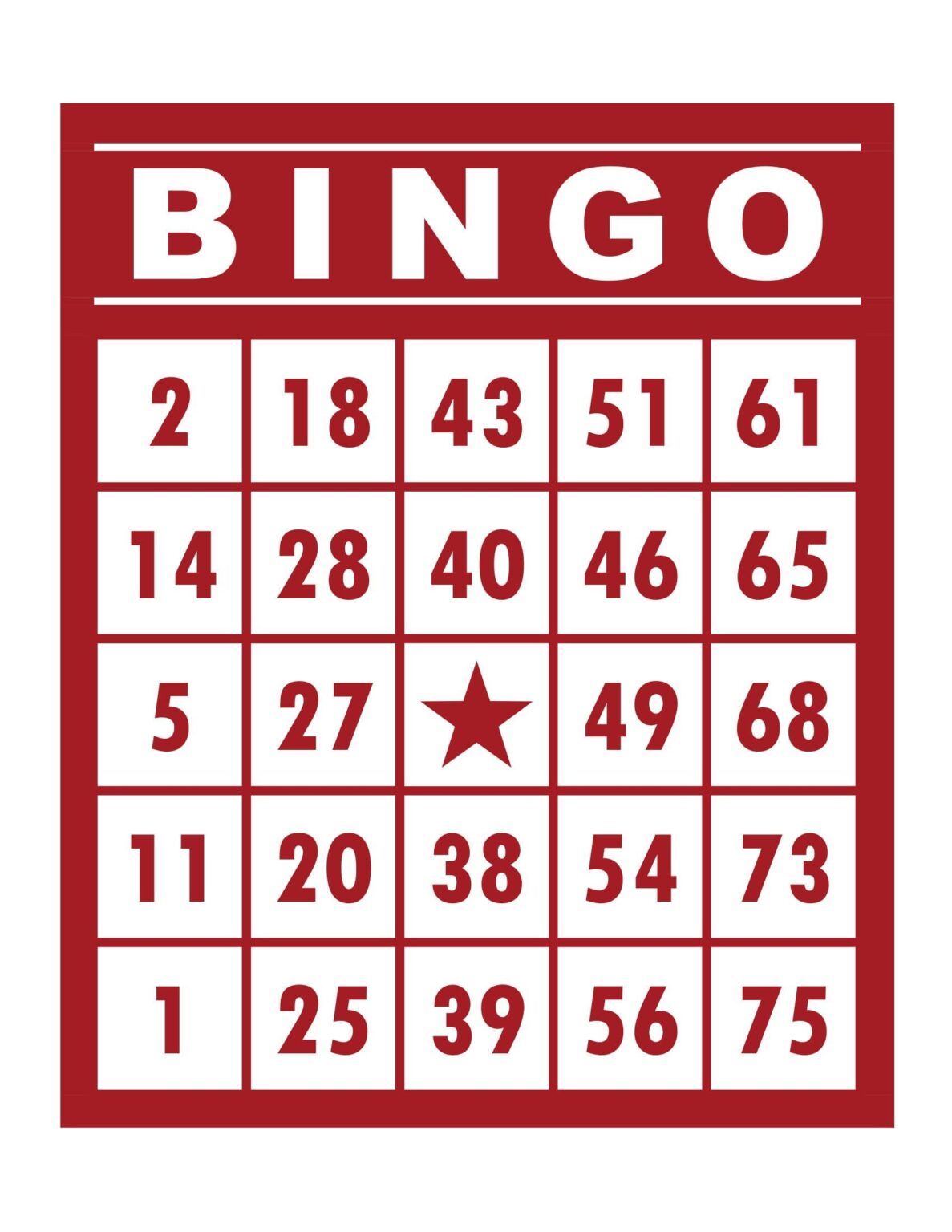 Free Bingo Cards Printable - Printable JD