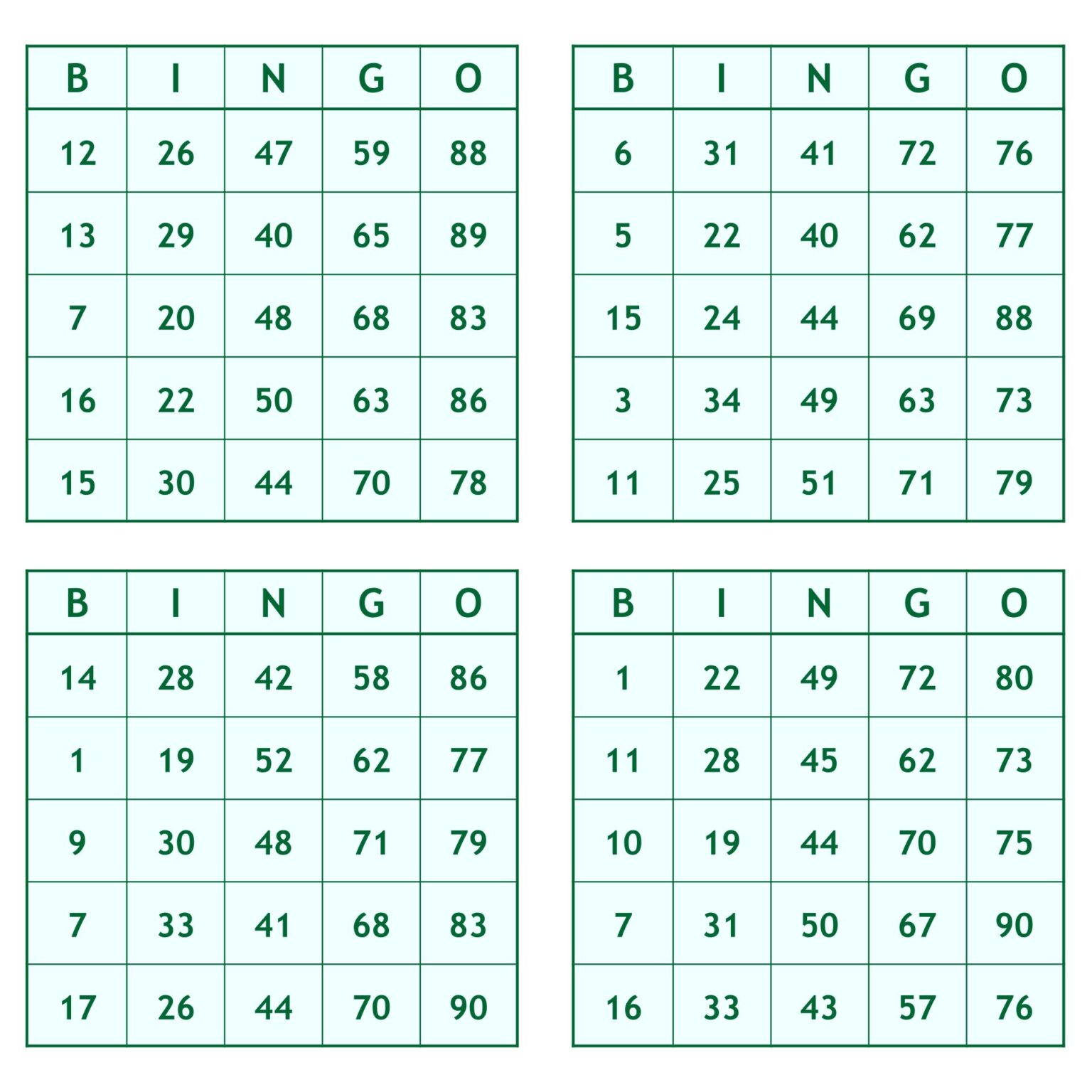 Printable Bingo Cards 75 - Printable JD
