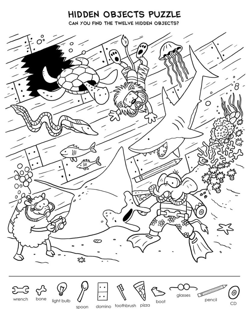 Printable Hidden Pictures For Adults - Printable JD