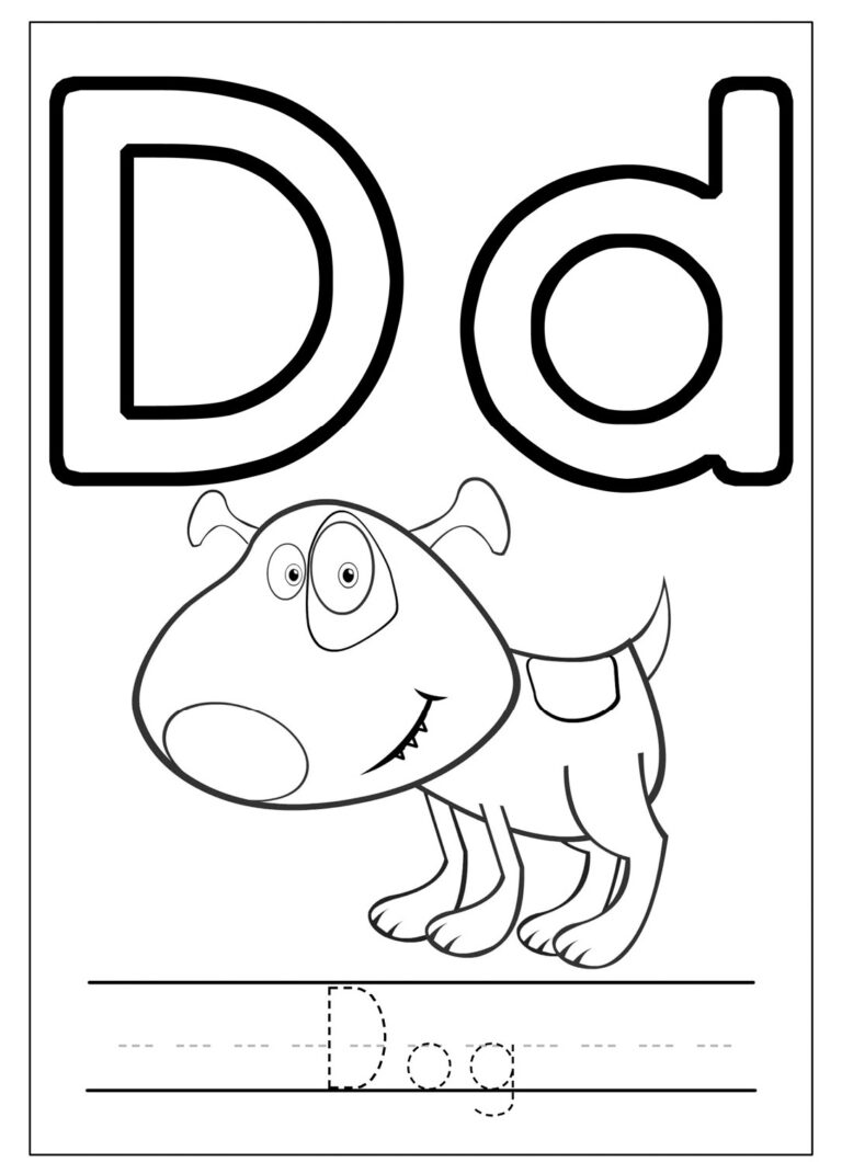 Tracing Letter D Free Printables - Printable JD