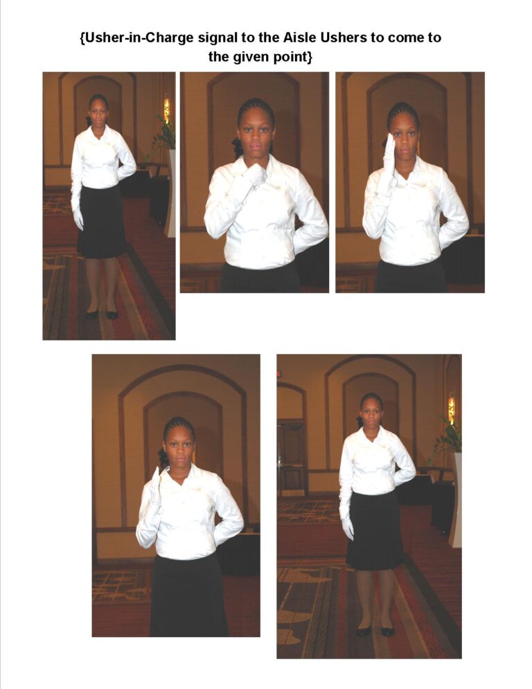 Printable Basic Hand Signals For Ushers - Printable JD