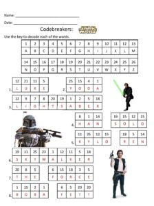 Printable Codebreaker Puzzles - Printable JD
