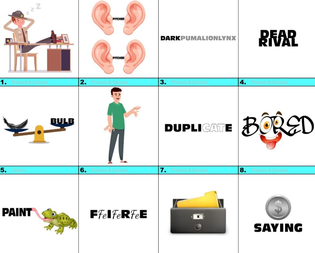 Printable Dingbats For Kids With Answers - Printable JD