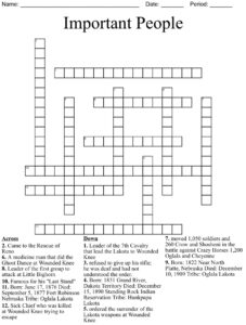 Printable People Crossword Puzzle - Printable JD
