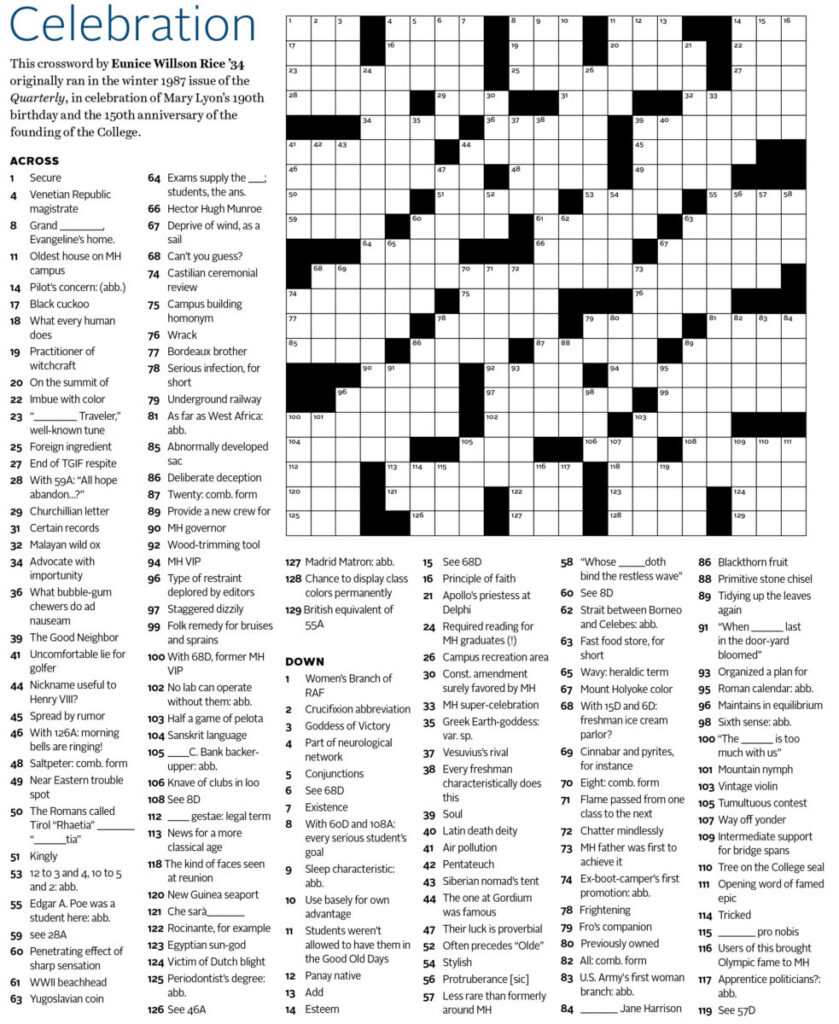 Printable Toronto Sun Crossword - Printable JD