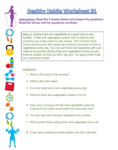 Printable Adult ESL Reading Comprehension Worksheets