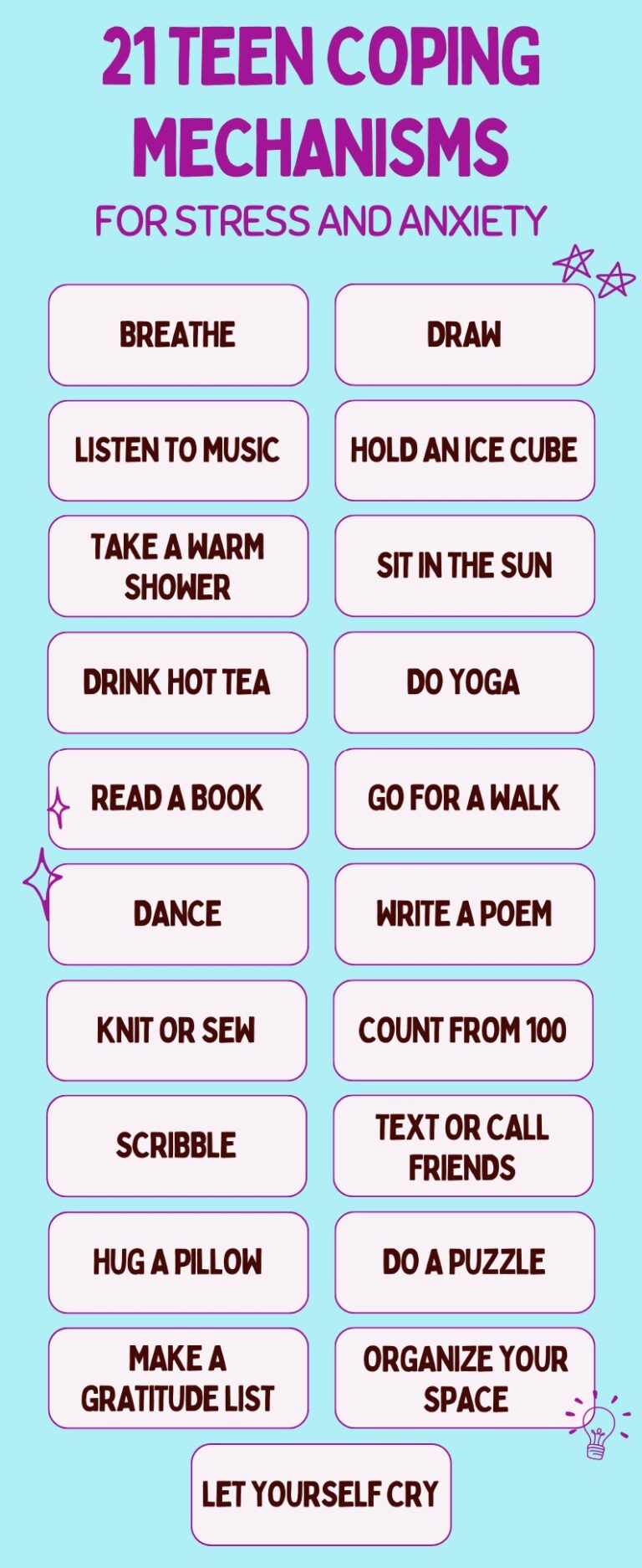 Printable Anxiety Coping Skills Worksheet - Printable JD