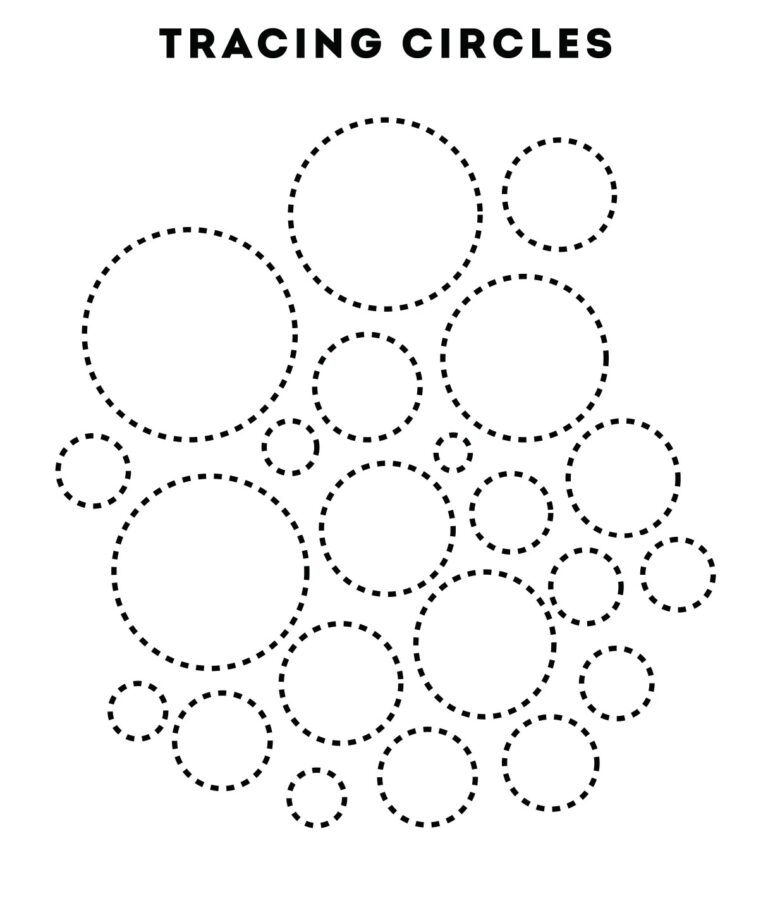 Printable Circle Tracing