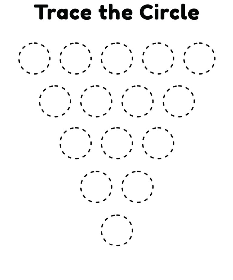 Printable Circle Tracing