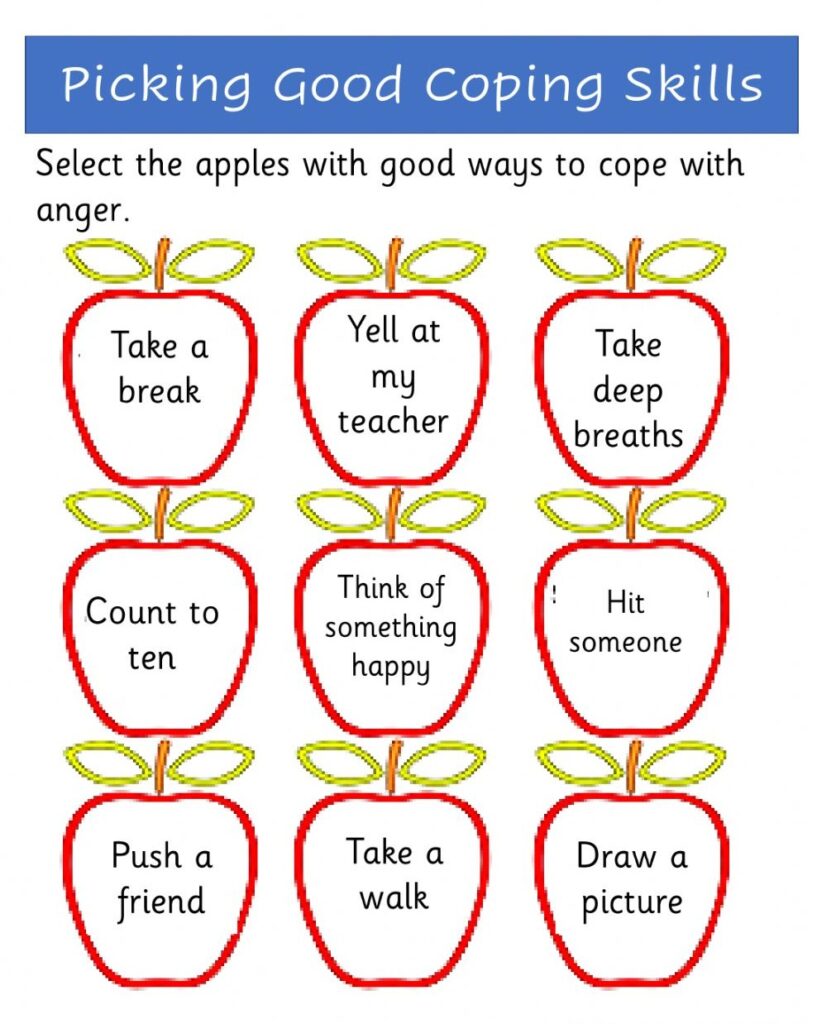 Printable Coping Skills Handouts For Teens - Printable JD Printable Coping Skills Handouts For Teens - Printable JD