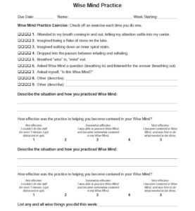 Printable DBT Handouts