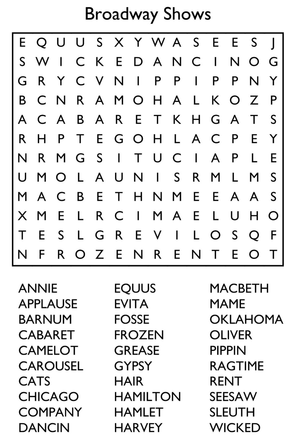 Printable Free Large Print Word Puzzles - Printable JD