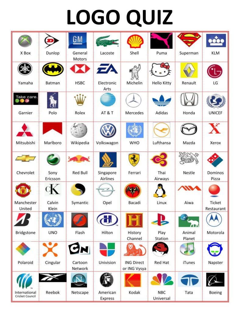 Printable Free Picture Quizzes With Answers - Printable JD