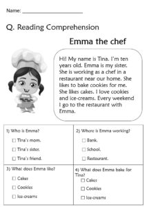 Printable Grade 2 Comprehension Worksheets - Printable JD