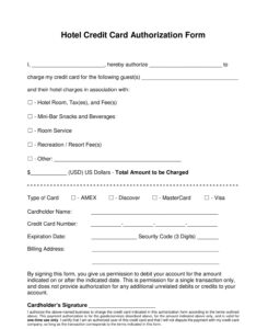 Printable Hotel Registration Card Template - Printable JD