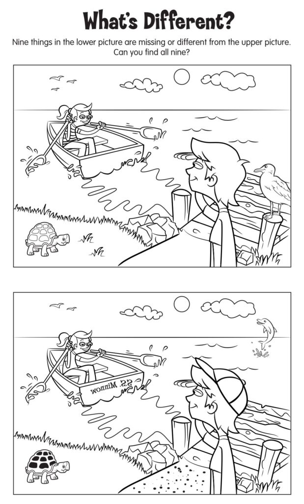 Printable Spot The Difference Worksheets - Printable JD