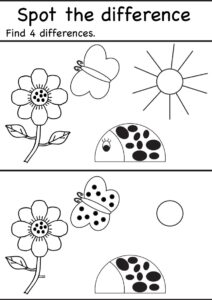 Printable Spot The Difference Worksheets - Printable JD