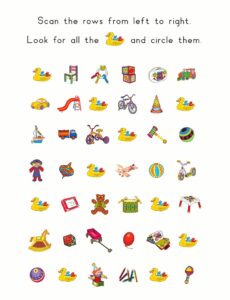 Printable Visual Scanning Worksheets - Printable JD