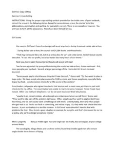 Printable Copyreading And Headline Writing Worksheets