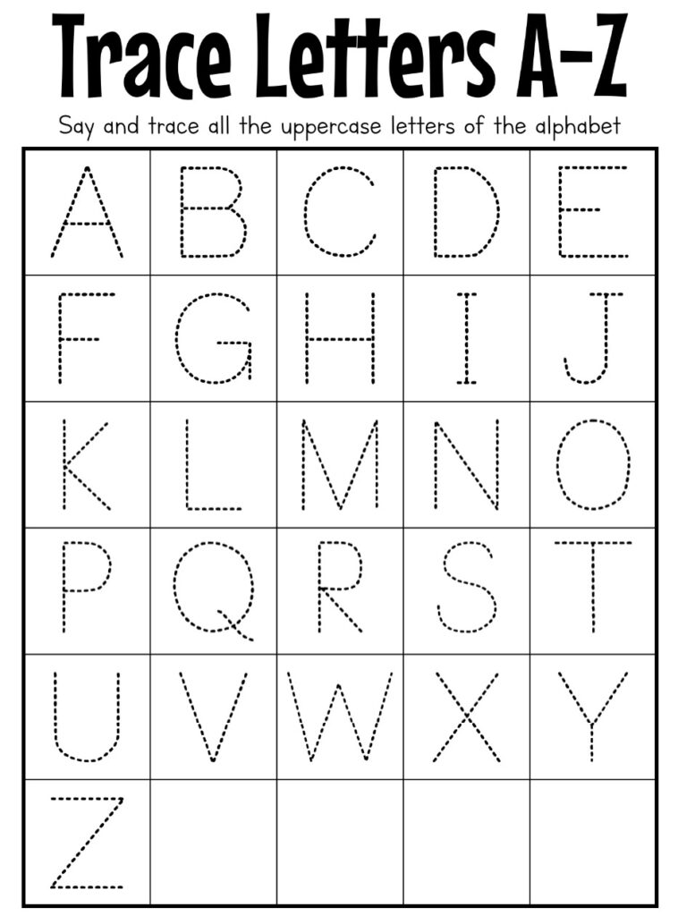 Printable How To Make Trace Letters - Printable JD