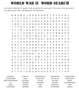 Printable Medium Difficulty Word Search
