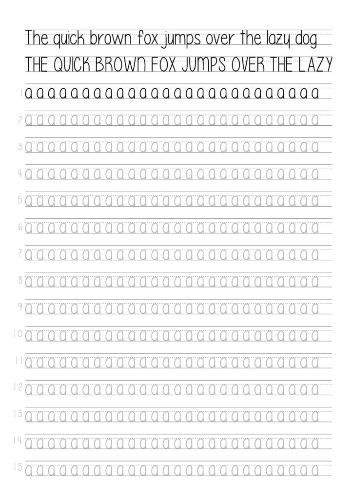 Printable Neat Handwriting - Printable JD