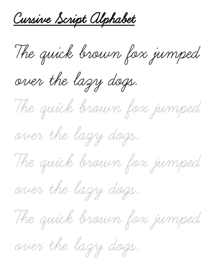 Printable Neat Handwriting - Printable JD