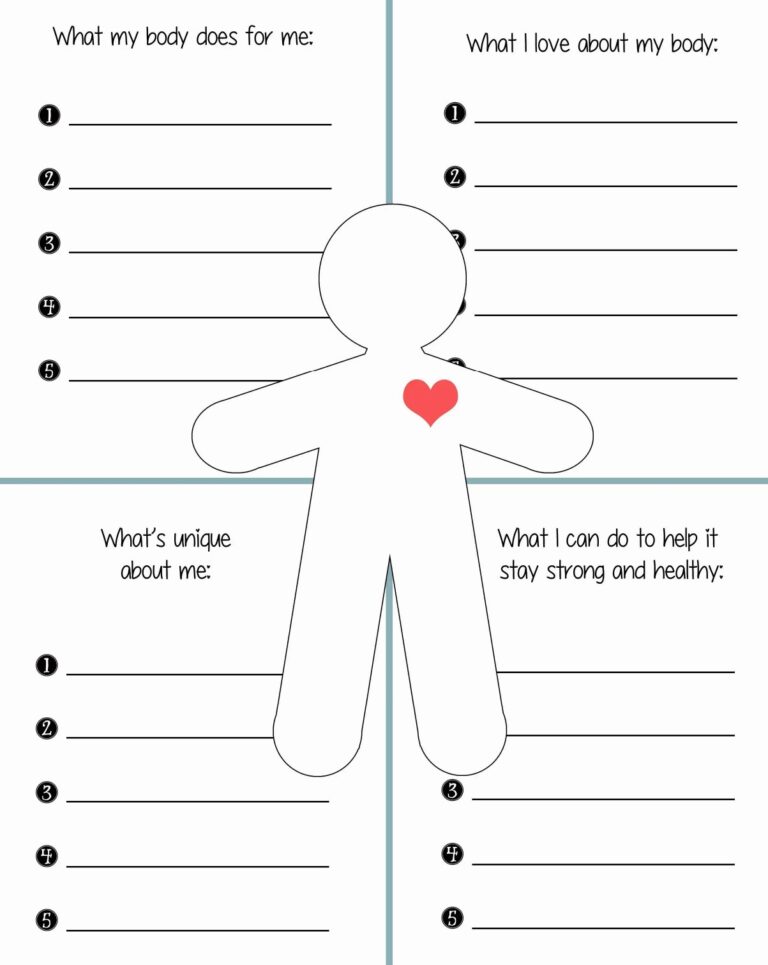 Printable Self-Esteem Worksheets - Printable JD
