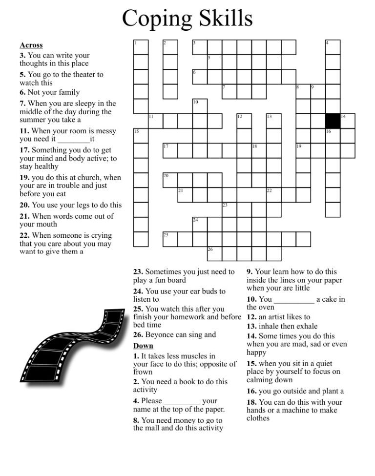 Printable Unhealthy VS Healthy Coping Skills Quiz